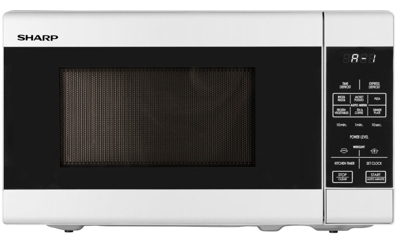 Sharp 20L 750W Compact Microwave Oven (White) R211DW | Fridge & Washer City